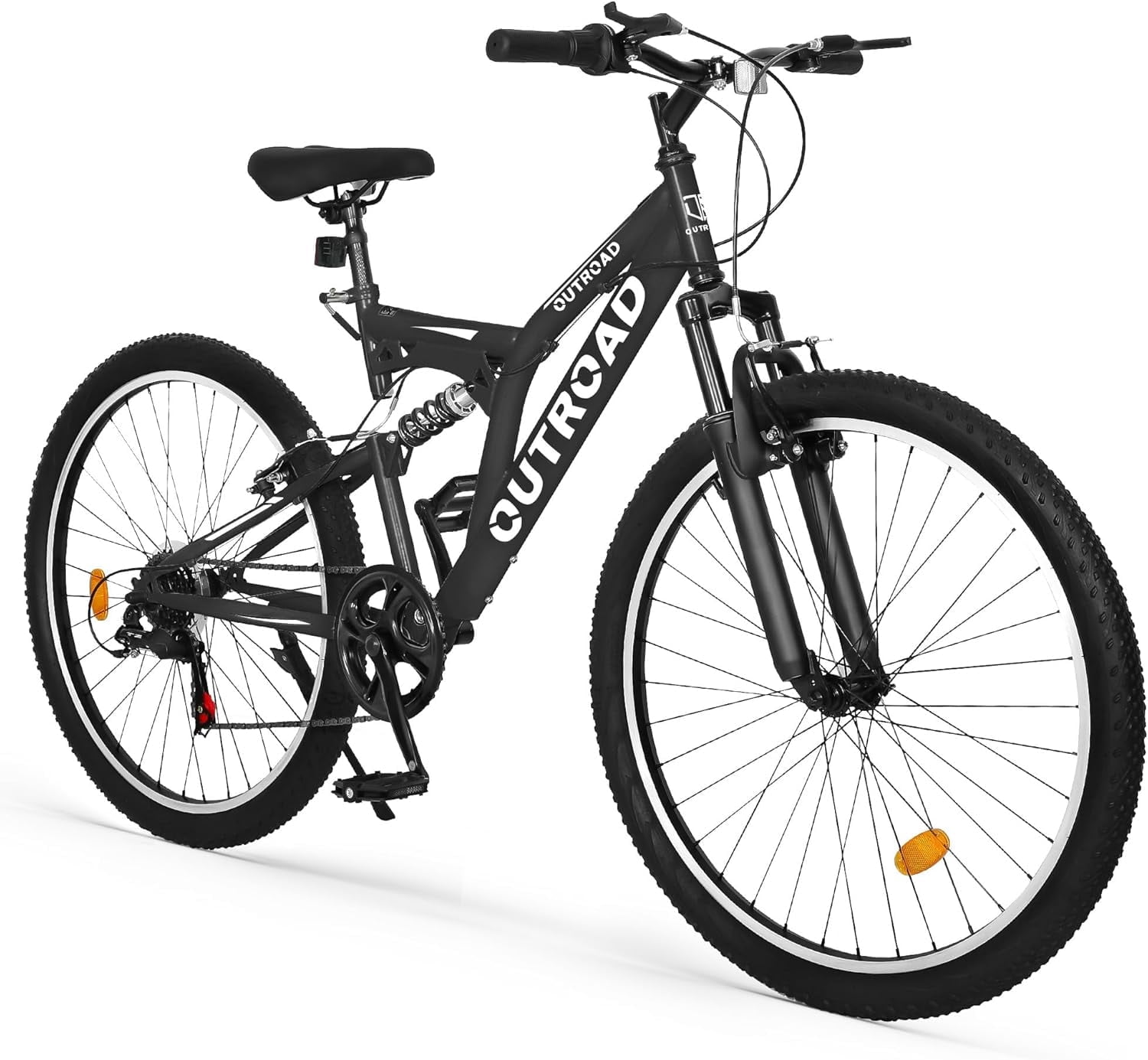 Marknig 26 inch Mountain Bike, 7 Speed Adult Bicycle with High-Carbon ...