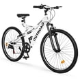 Marknig 26 inch Mountain Bike, 7 Speed Adult Bicycle with High-Carbon ...