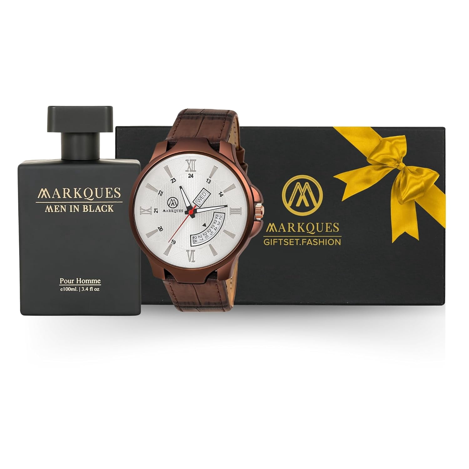 Markques Men In Black Perfume & Watch Festival Gift Set Combo | Men In ...