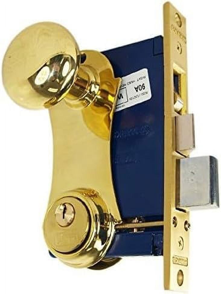 Marks 21AC RHR Double Cylinder Iron Gate Ornamental Plate Mortise Lock ...