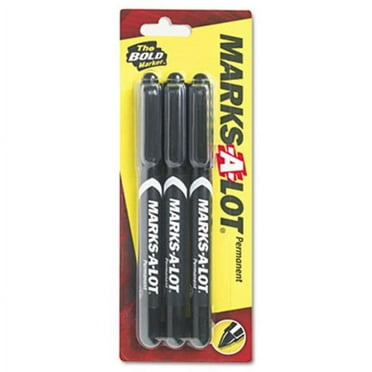 Avery Marks A Lot Permanent Markers, Large Desk-Style, 1 Black Marker ...