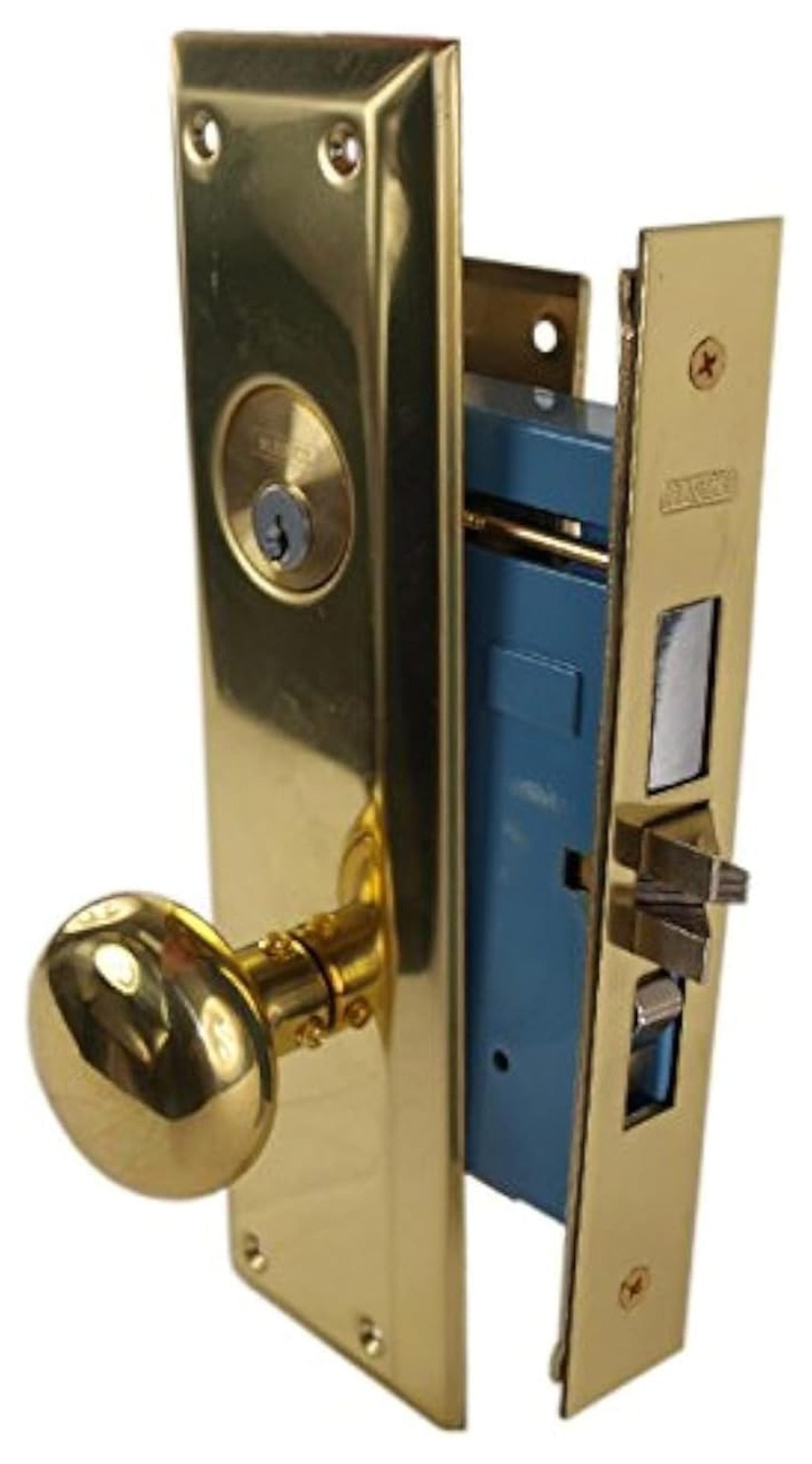 Marks Metro 71A/3 Polished Brass US3 Left Hand Mortise Entry Lockset ...