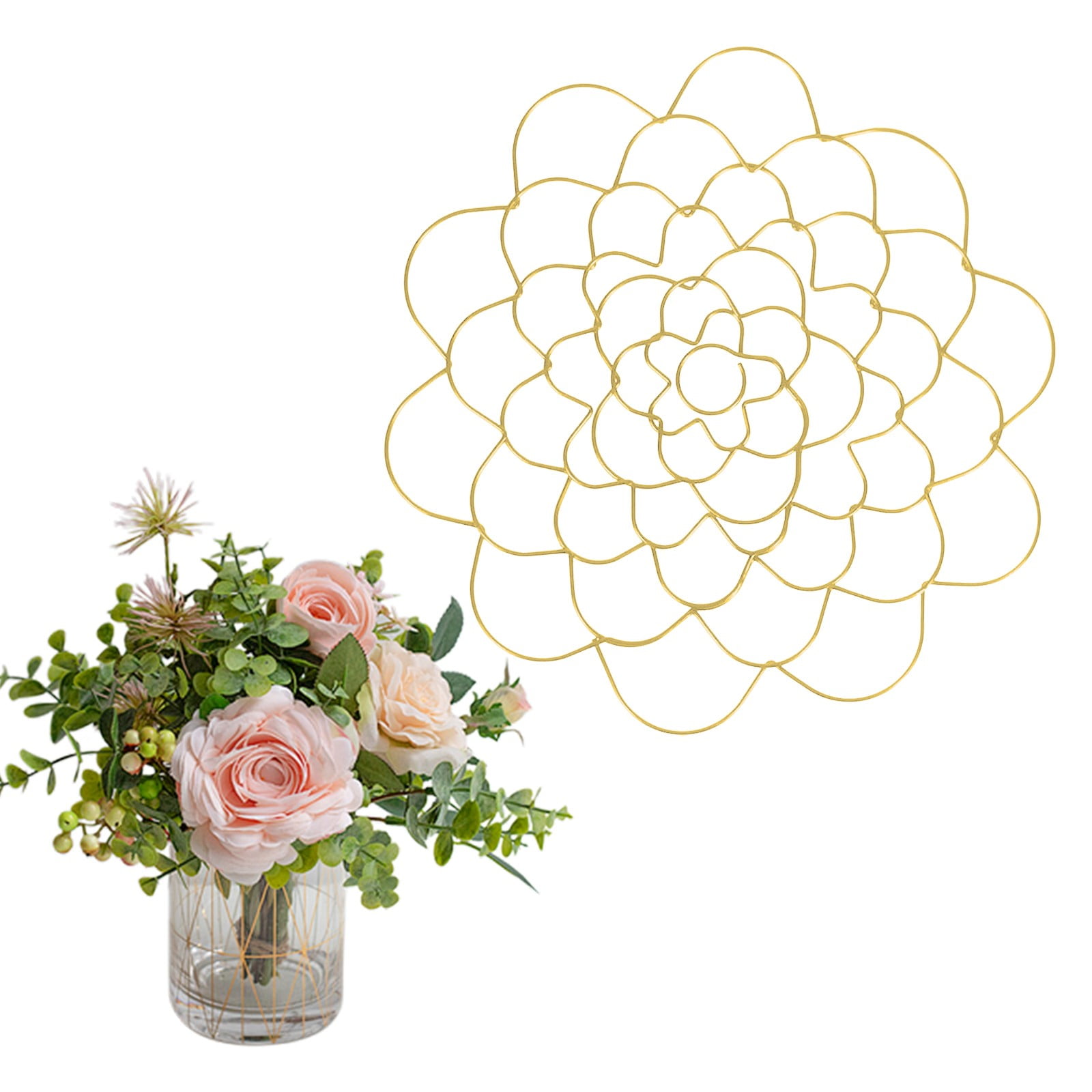 Markun Grid Organizer Stainless Grid Organizer Flower Arrangement Holder for Vase Reuseable ...