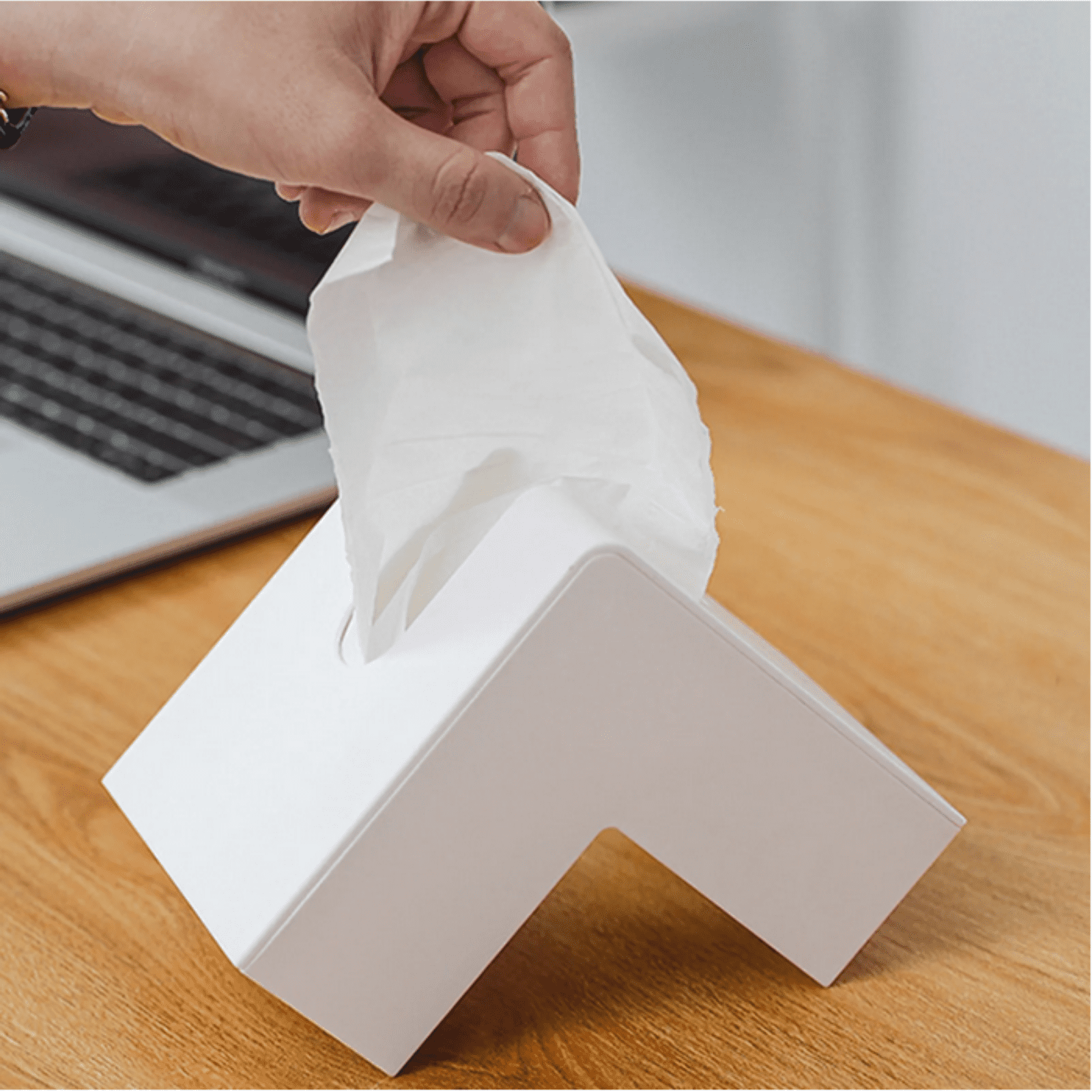 Markun Tissue Box Cover Square Facial Cube Tissue Box Holder Case ...