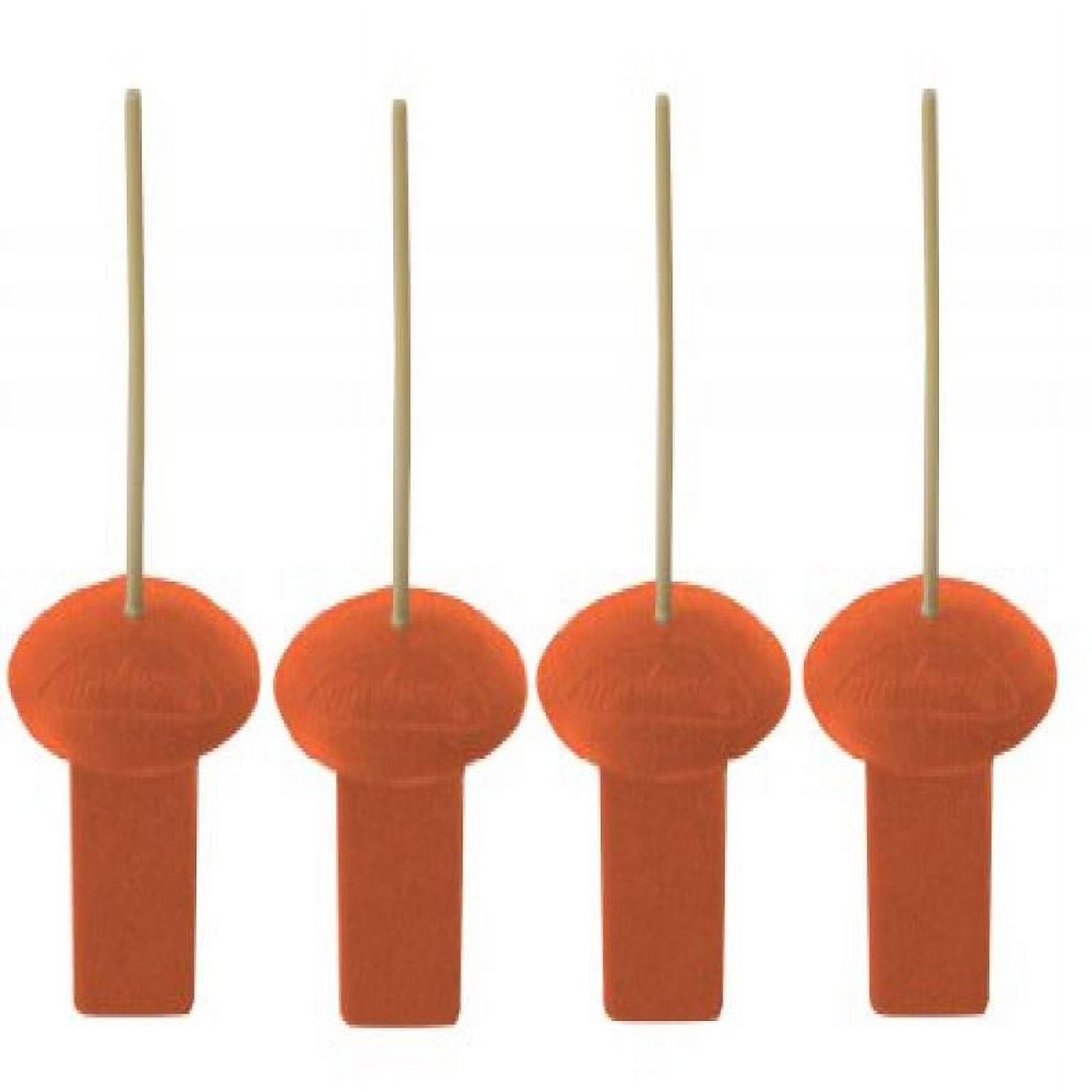 Markwort Base Plug with Indicator-4 pack-Orange Rubber Base Plug with ...