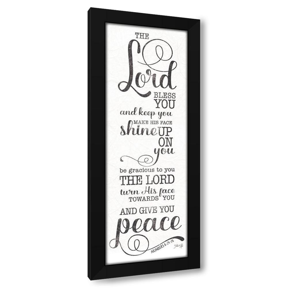 Marla Rae 7x14 Black Modern Wood Framed Wall Art Titled - May the Lord ...