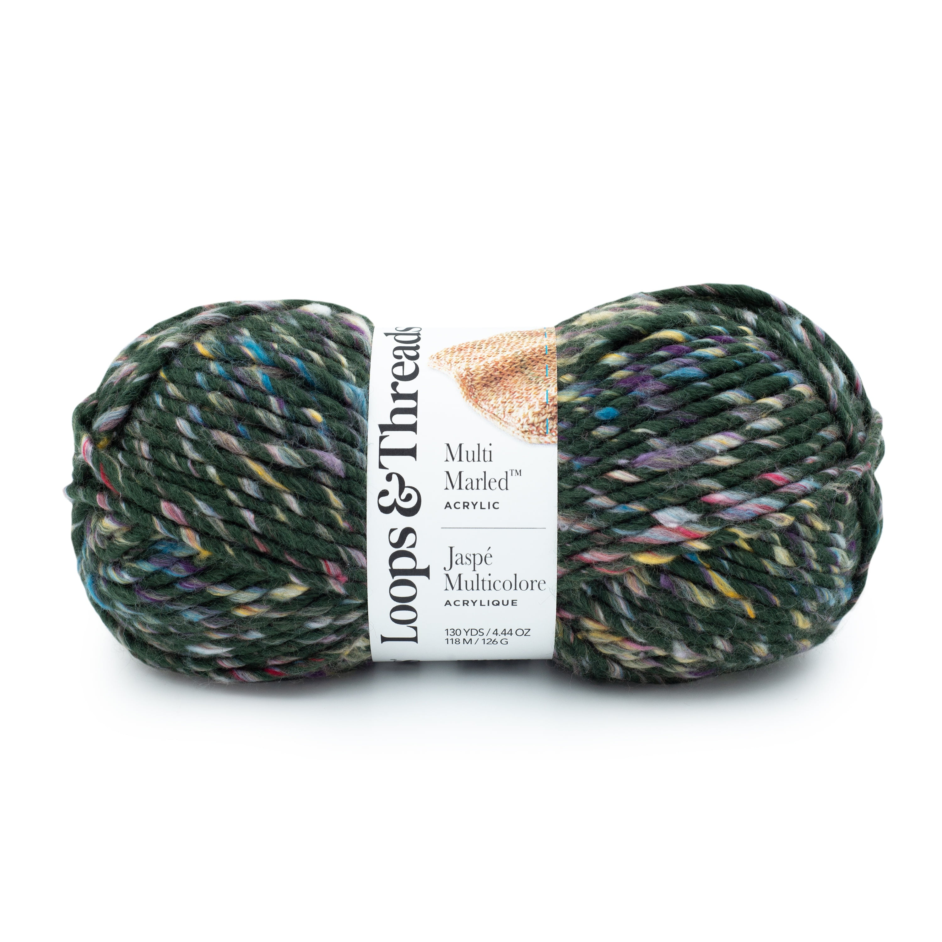 Marled Spruce Bulky Acrylic Multicolor Yarn 1 Skein - Walmart.com