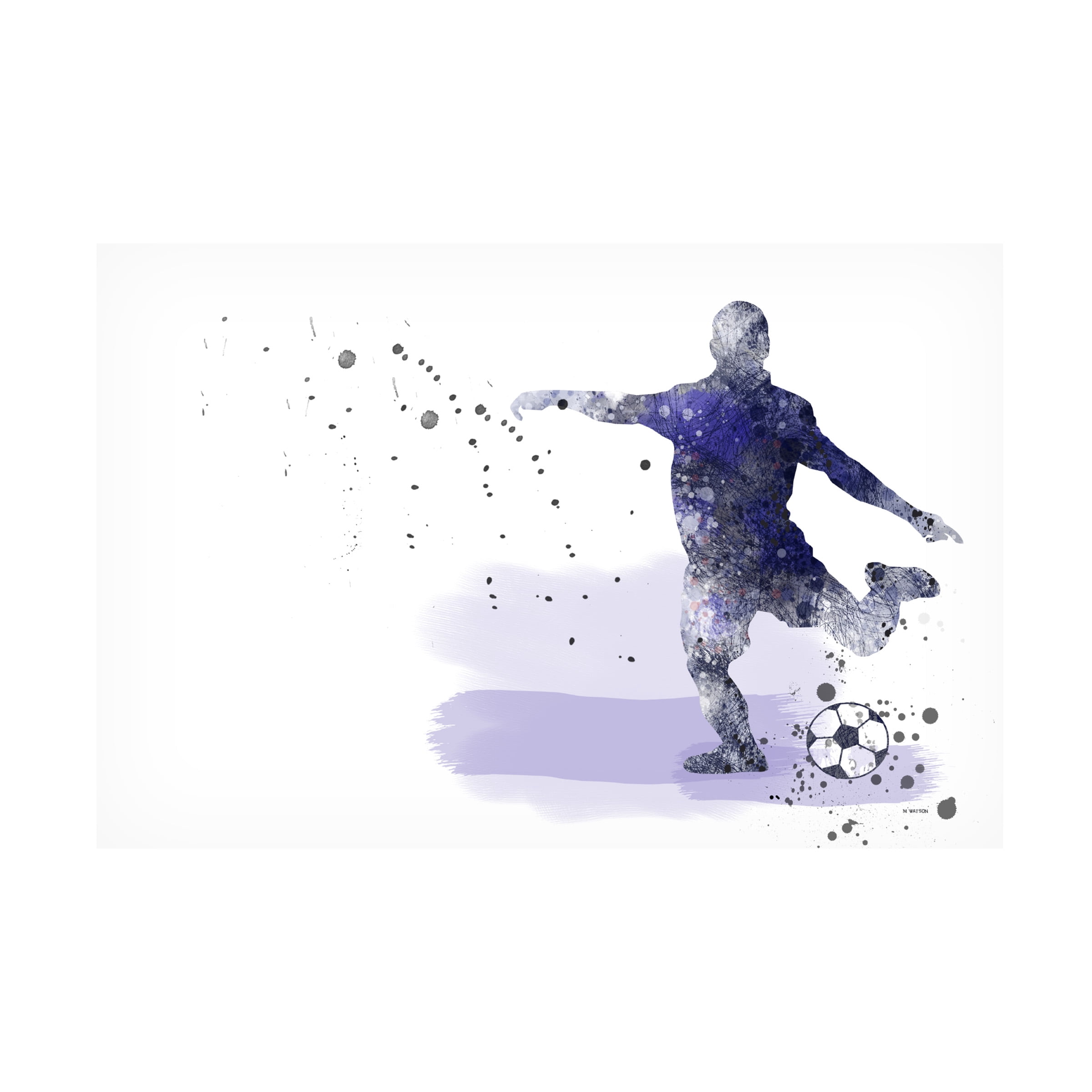 Marlene Watson 'Soccer Player 02' Canvas Art - Walmart.com