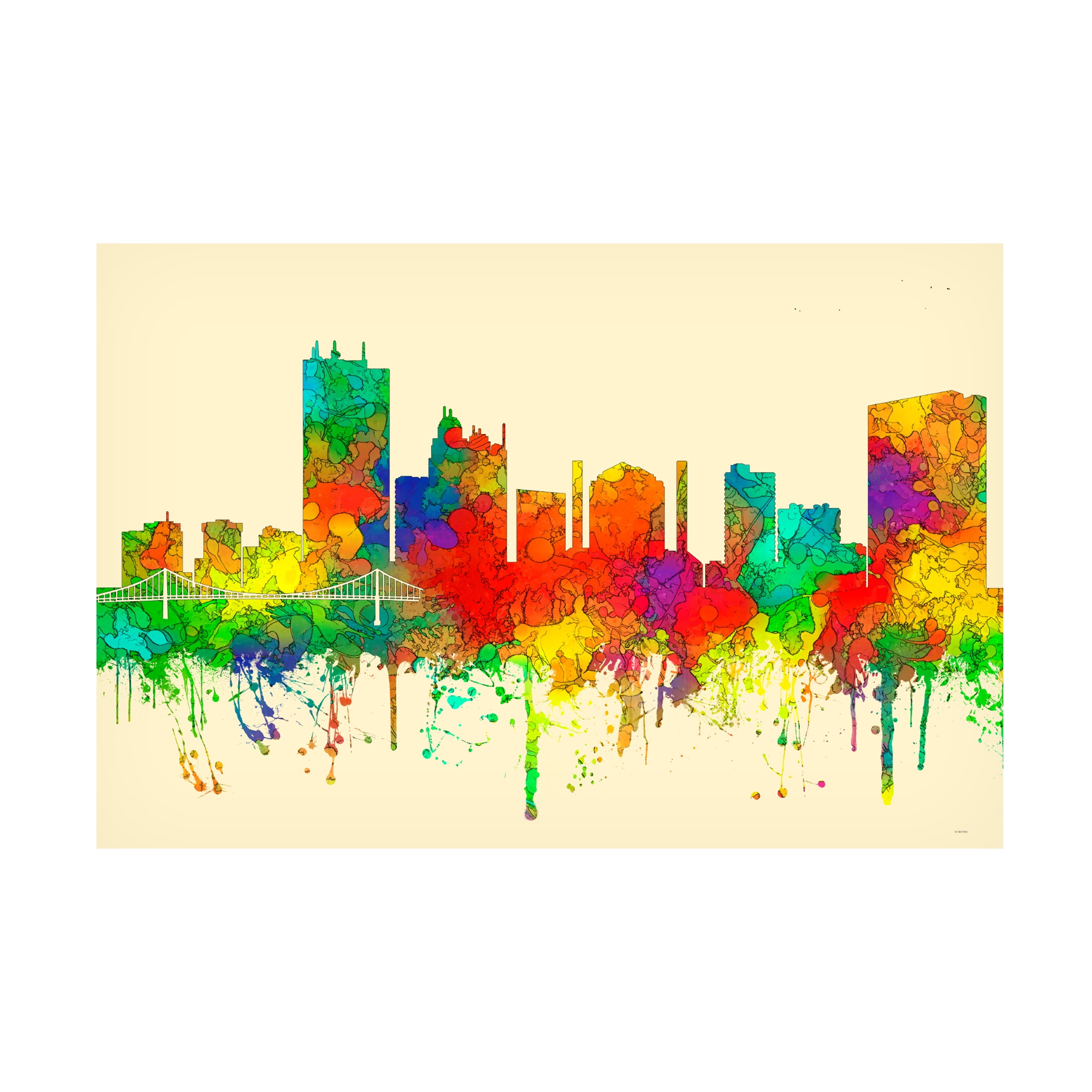 Marlene Watson 'Toledo Skyline sg' Canvas Art - Walmart.com