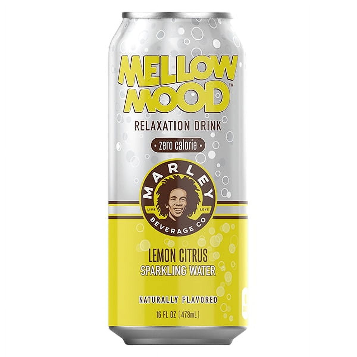 Marley Mellow Mood Relax Lemon Citrus Sparkling Water 15.5 oz Cans ...