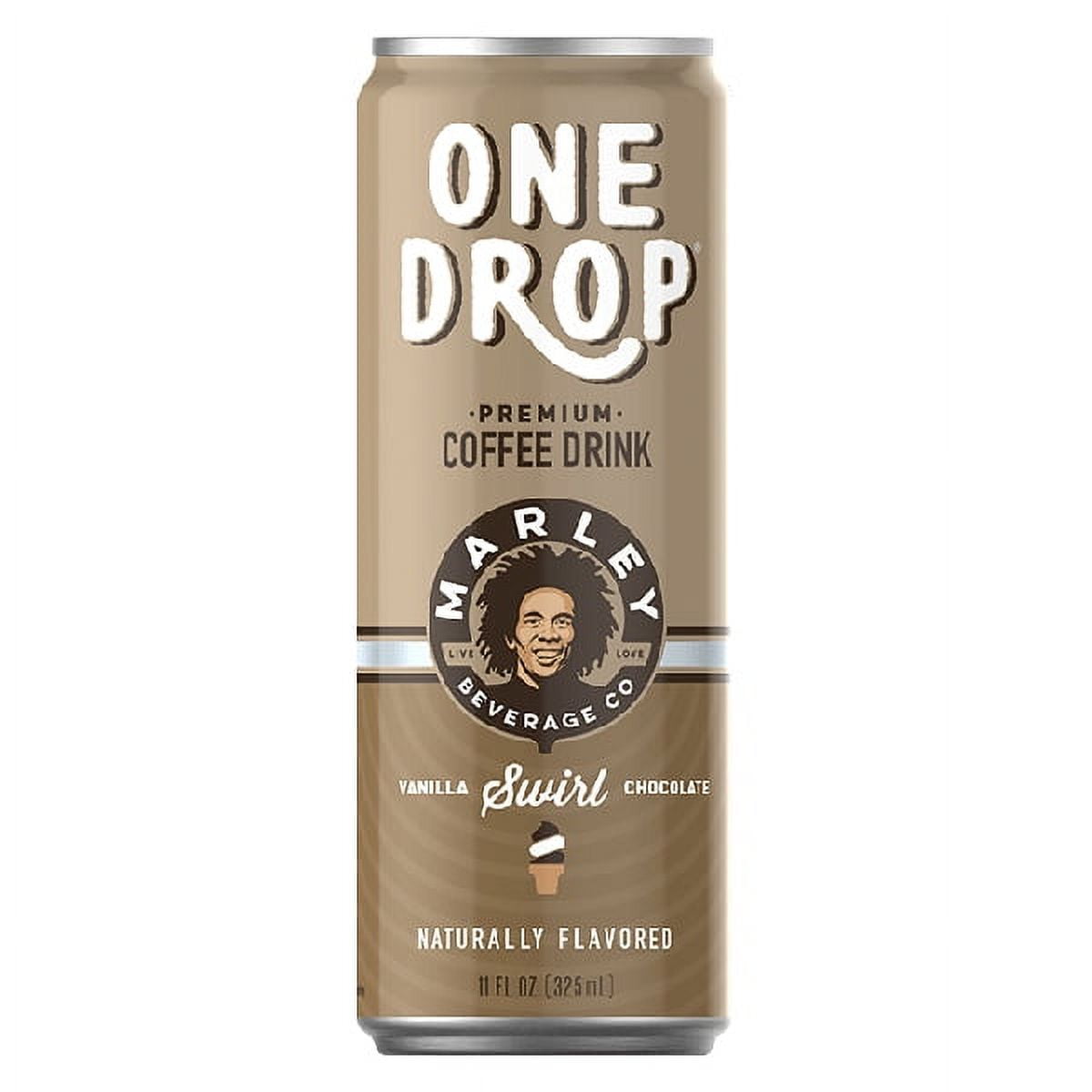 Marley One Drop Swirl Premium Coffee Drink 11 oz Cans - Pack of 12 ...