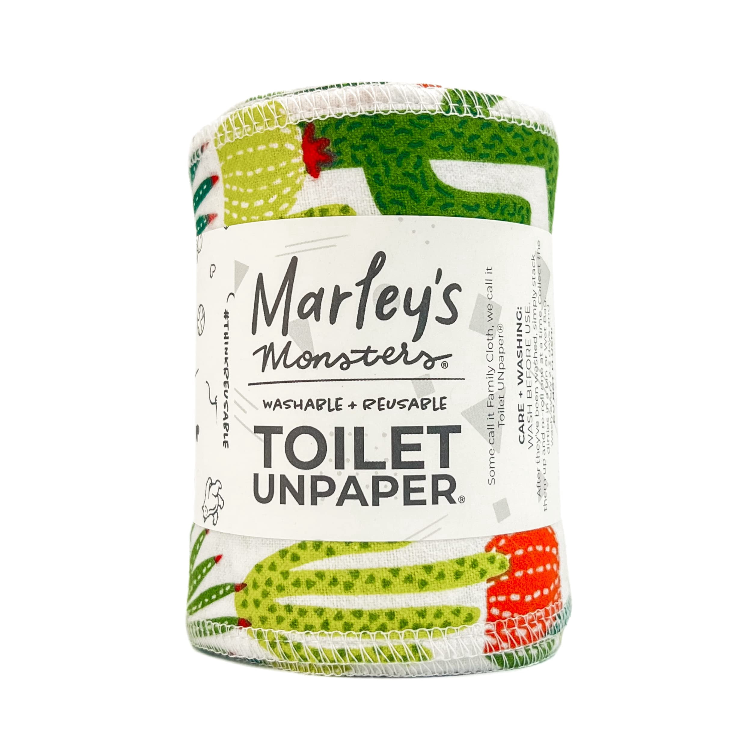 Marley's Monsters Toilet UNpaper STF9 - 24 count roll, Reusable Toilet ...
