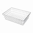 Marlin Steel Wire Products Rectangular Storage Basket, Steel, Silver ...
