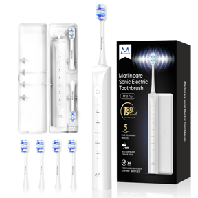 Marlincare Sonic Electric Toothbrush for Adults,Rechargeable Powered ...