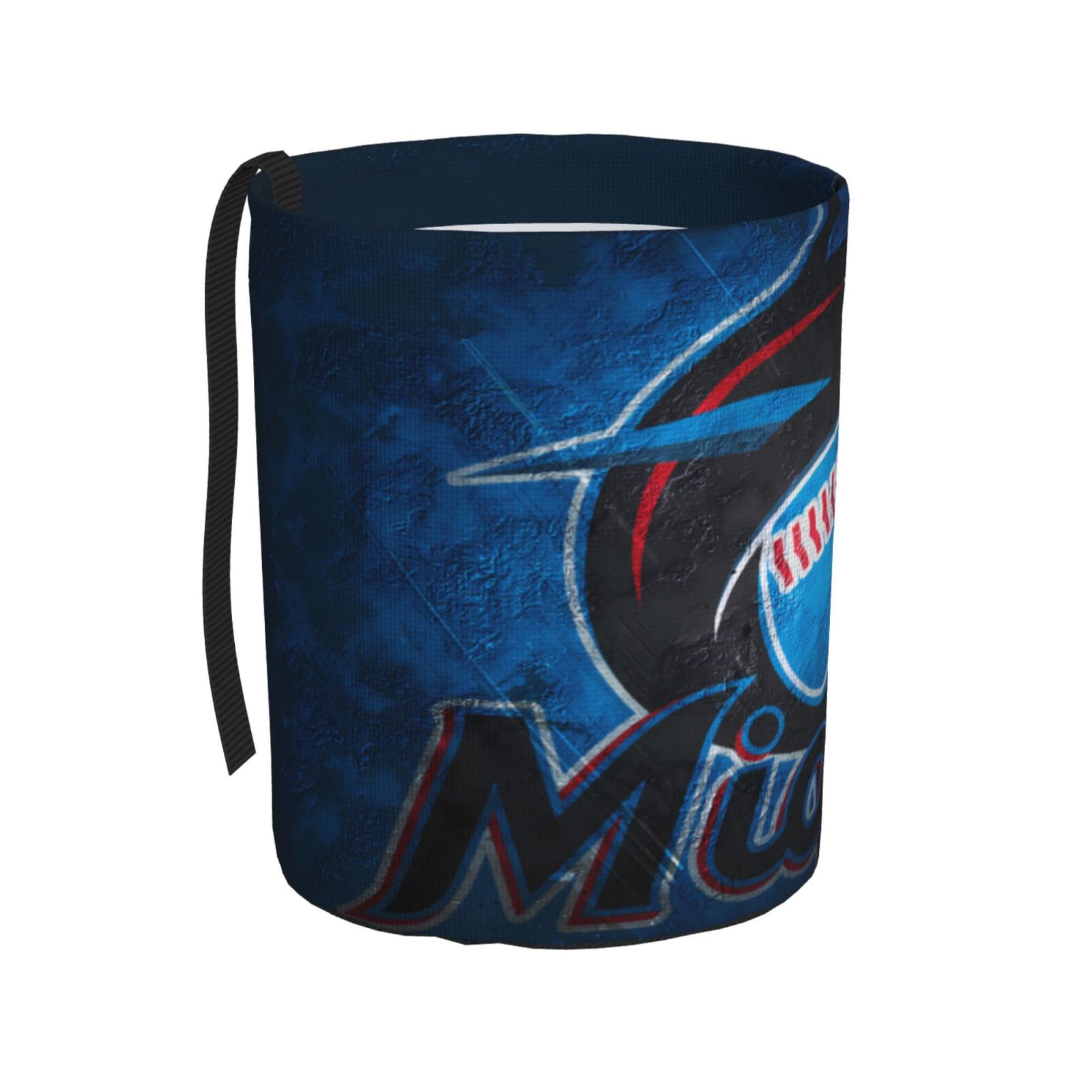 Marlins Baseball Team Custom Car Trash Can, Mini Collapsible Pop-Up Car ...