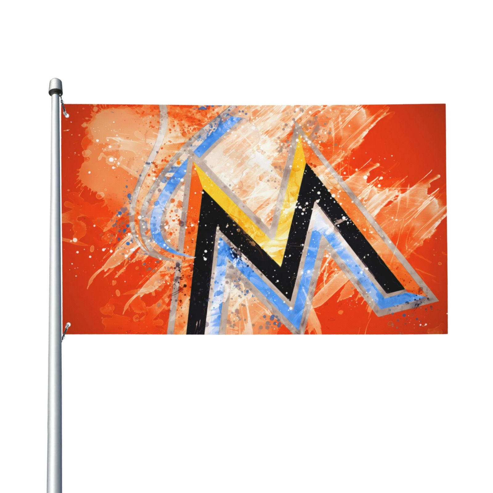 Marlins Baseball Team Custom Outdoor 3x5FT Decorative Flags, Easy to ...