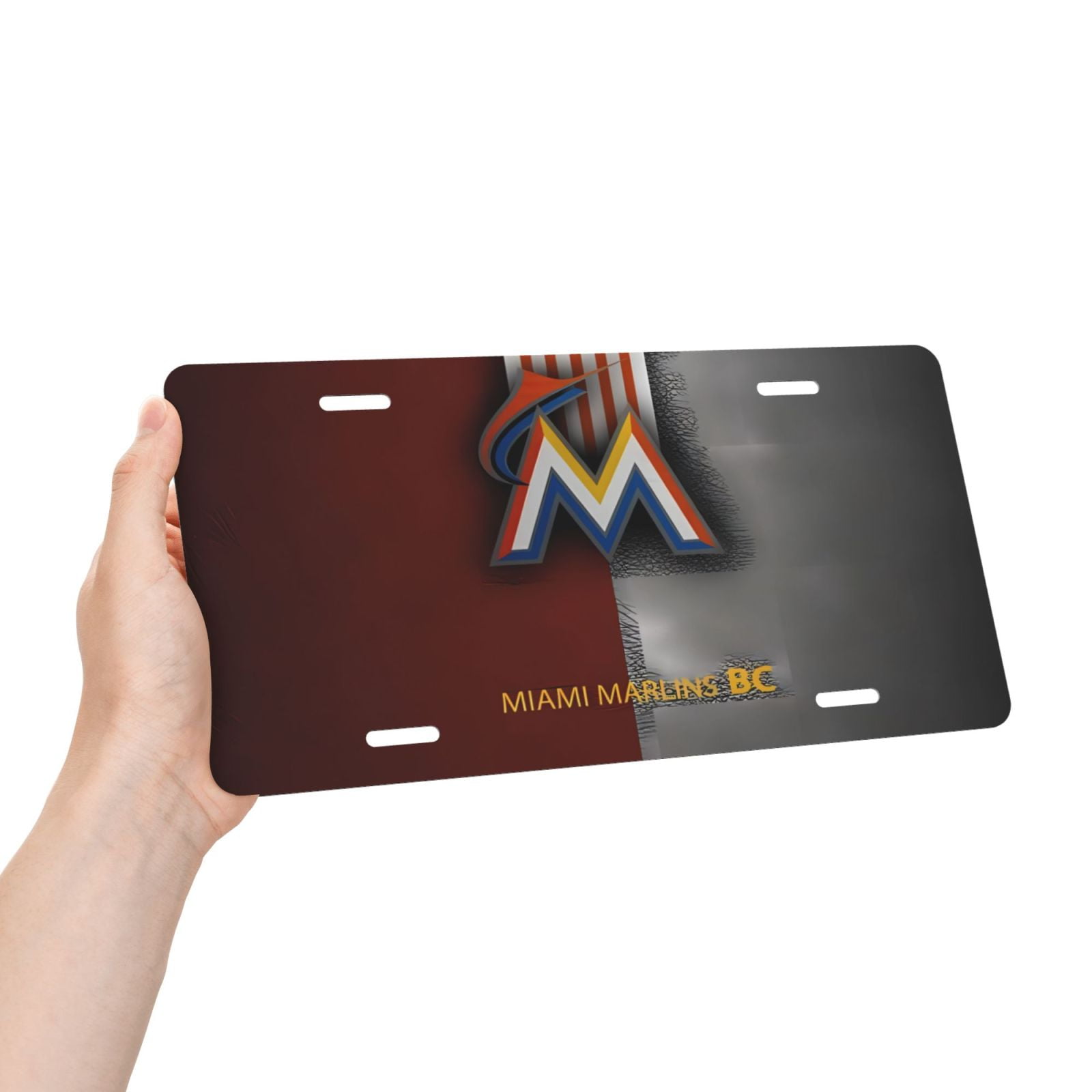 Marlins Baseball Team Decorative Logo License Plate 6" X 63" Baseball ...