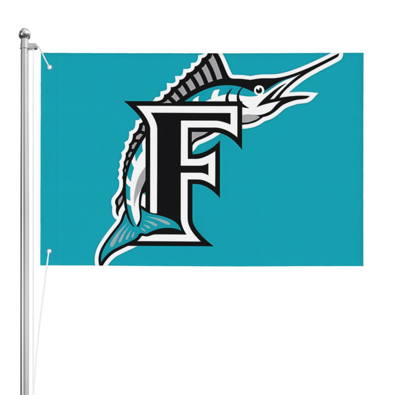 Marlins Three Layer personalized Double Sided Flag Football Fans ...