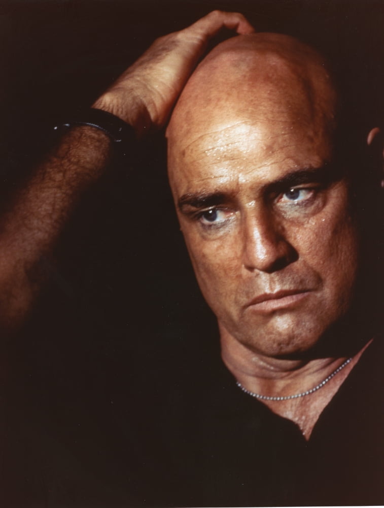Marlon Brando with Hand on Head Movie Still From Apocalypse Now Photo ...