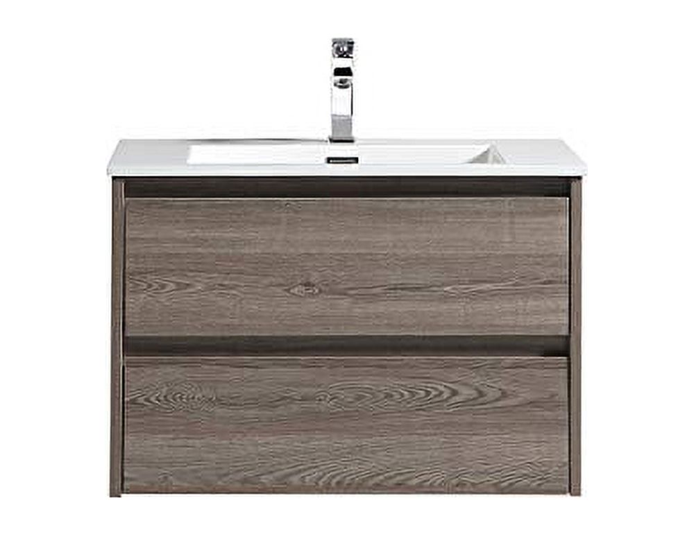 Marlow Kye Modern Bathroom Vanity with Sink 30 Inches - Includes Wall ...
