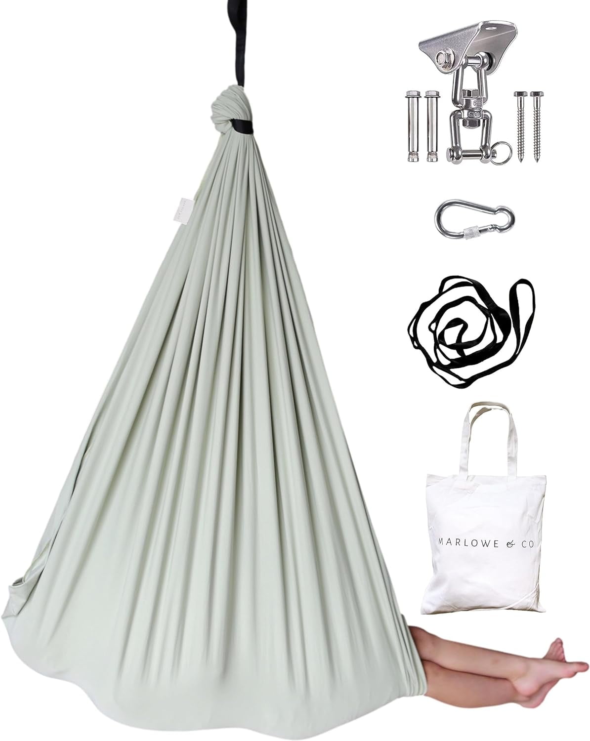 Marlowe & Co Indoor Cotton Sensory Therapy Compression Swing for ...