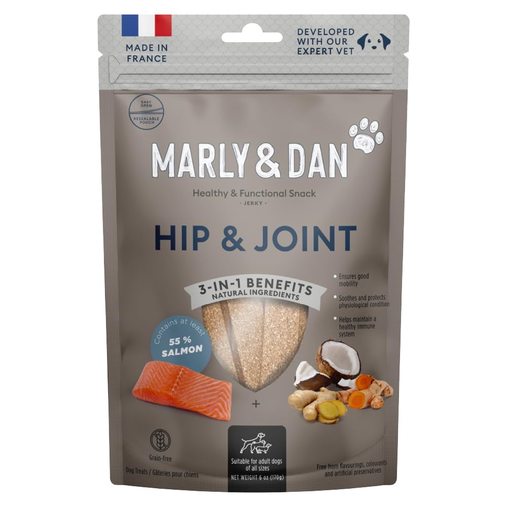 Marly & Dan Baked TMA2 Salmon Jerky Snack Bar for Dogs w/Sweet Potato ...