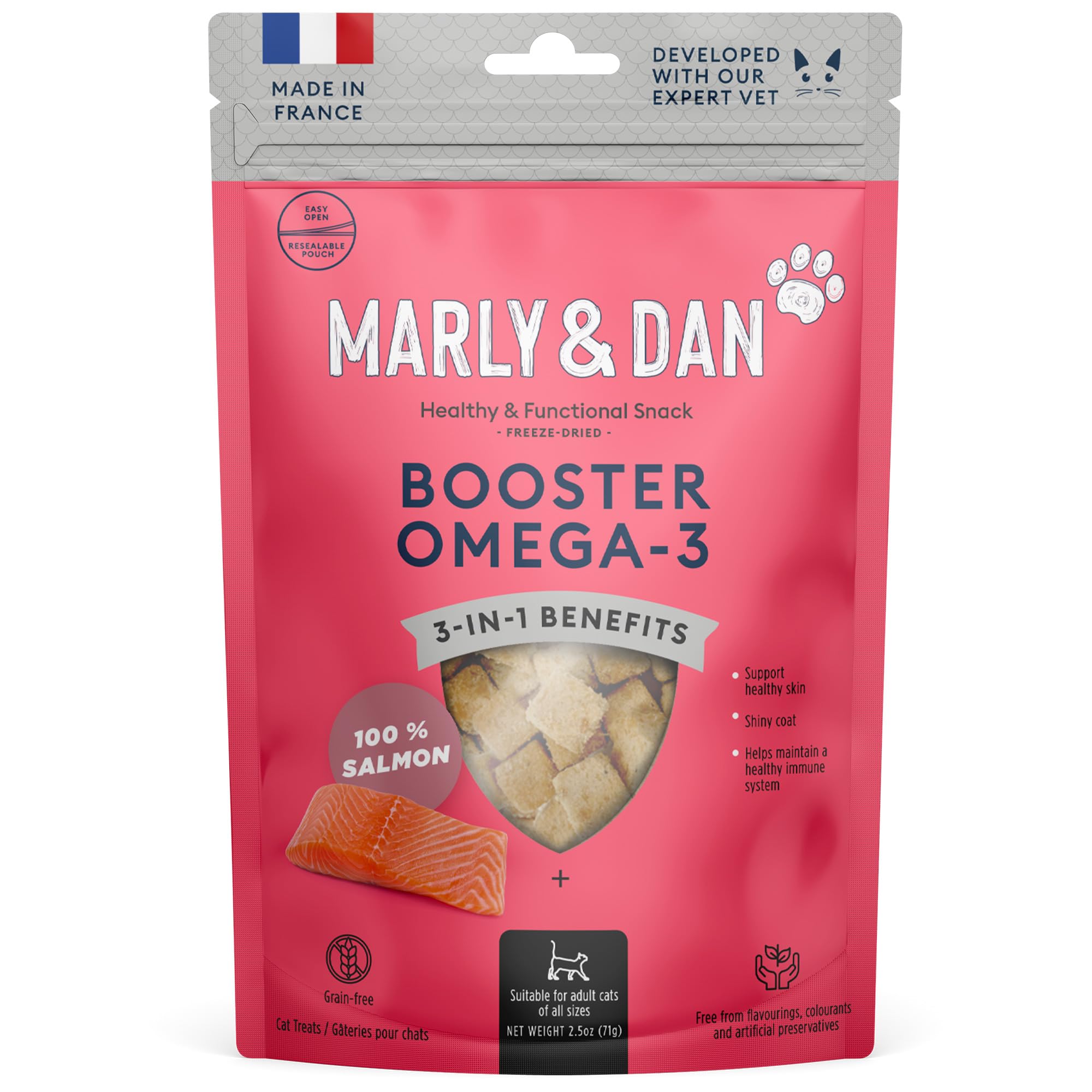 Marly & Dan Tasty TMA2 100% Freeze Dried Salmon Omega-3 Booster Treats ...
