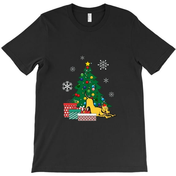 Marmaduke Around The Christmas Tree Funny Holiday Cartoon Graphic H46611 Unisex T-Shirt, Up to ...