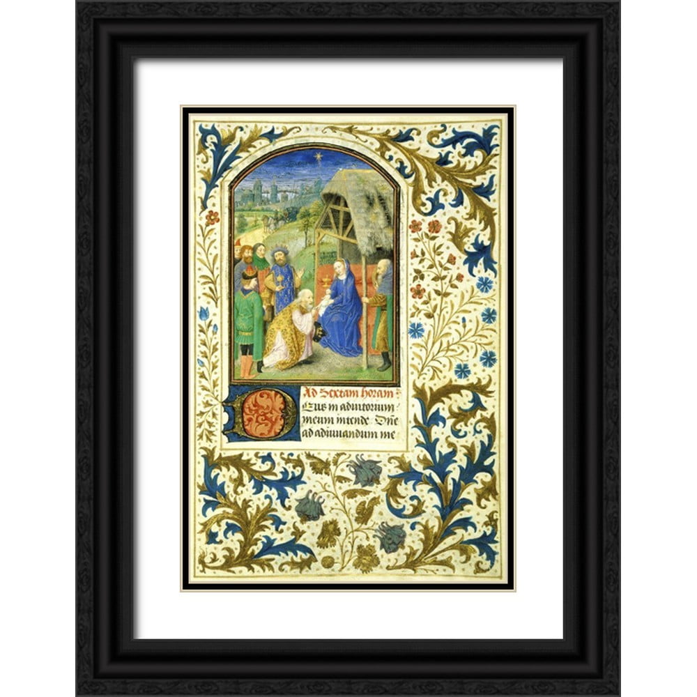 Marmion, Simon 11x14 Black Ornate Wood Framed with Double Matting ...