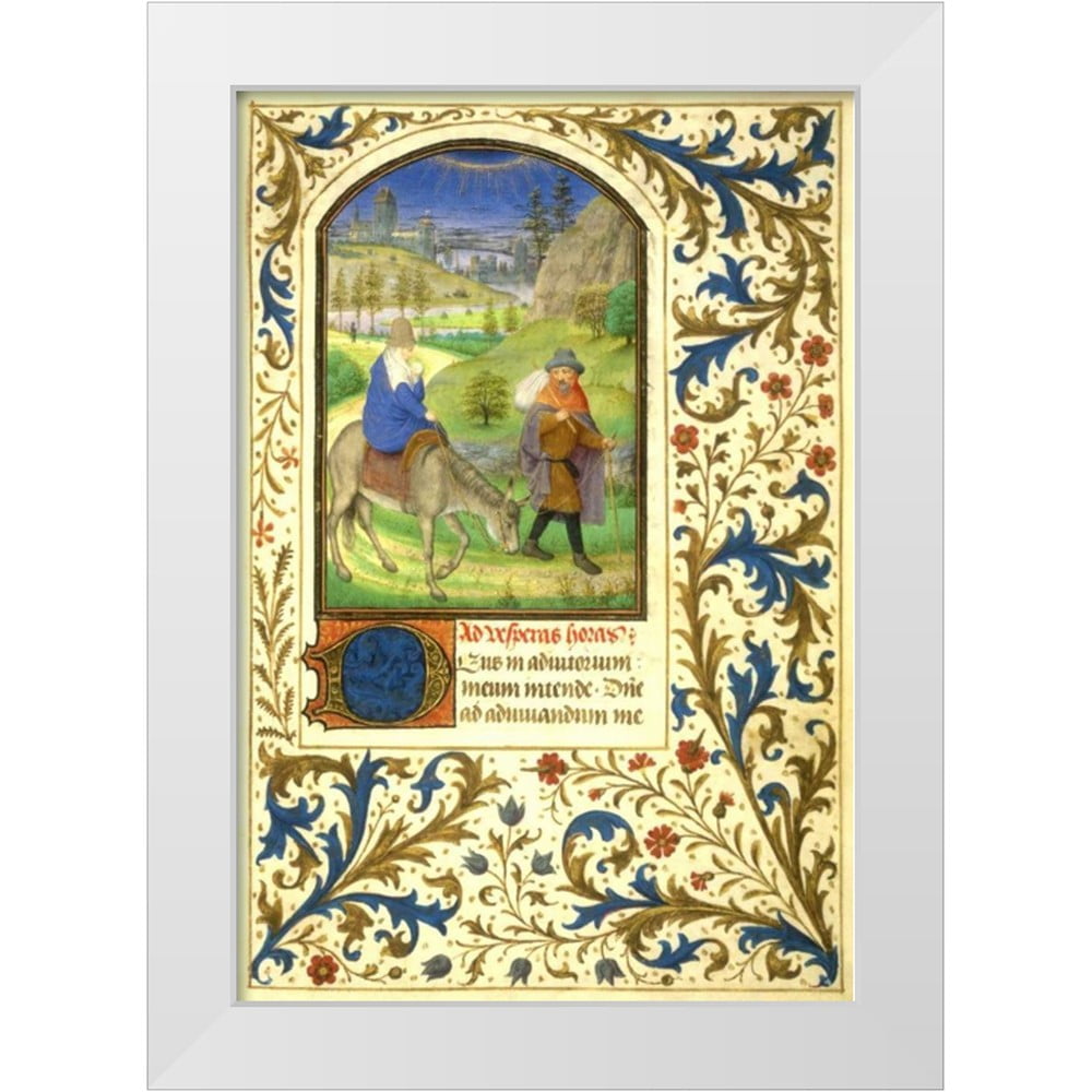 Marmion, Simon 23x32 White Modern Wood Framed Museum Art Print Titled - The Flight into Egypt ...
