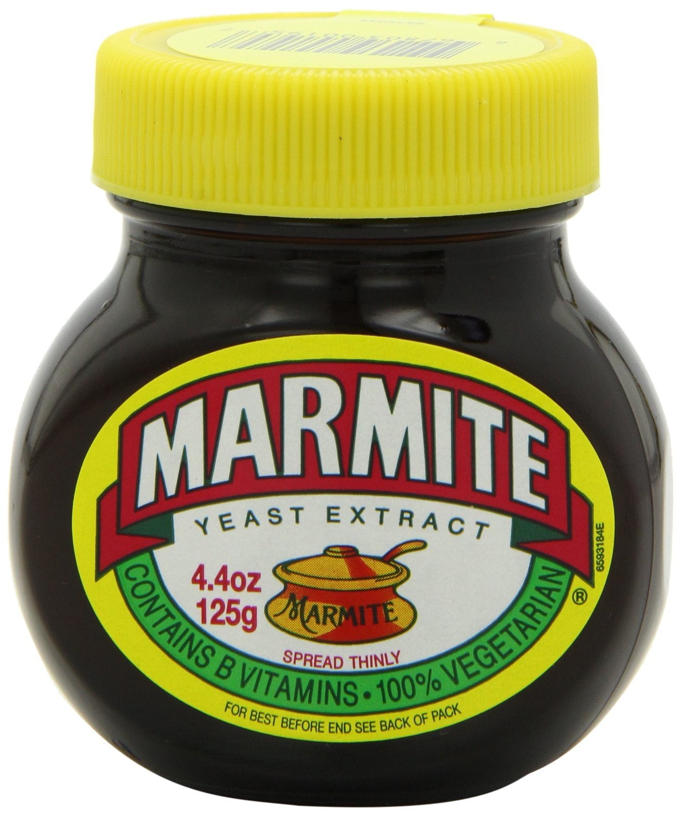 Marmite Yeast Extract, 4.4-Ounce Jars (Pack of 6) - Walmart.com