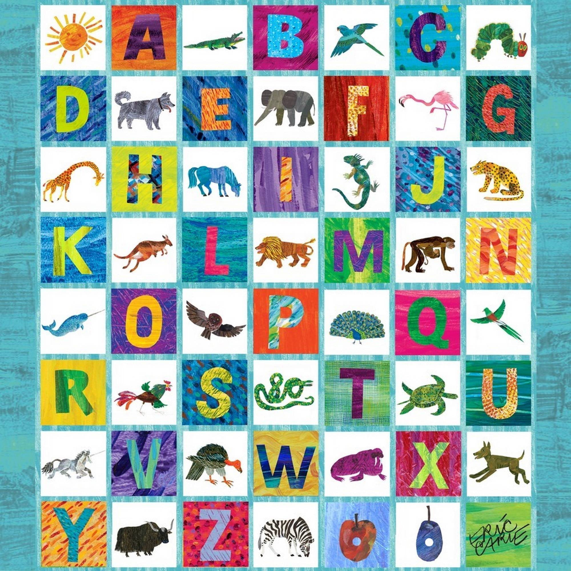 Marmont Hill Animal Alphabet by Eric Carle Canvas Wall Art - Walmart.com