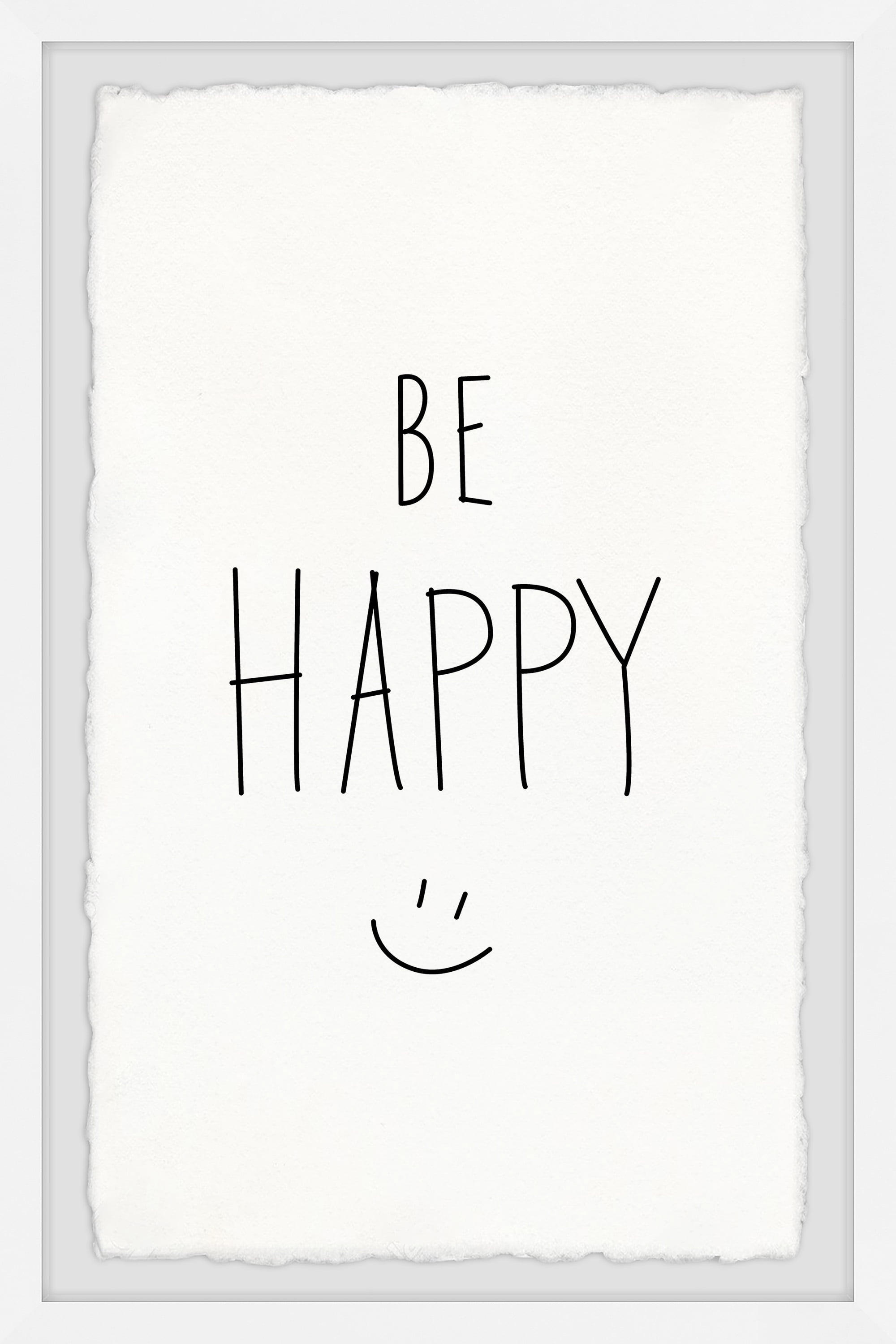 Marmont Hill Being Happy Framed Wall Art - Walmart.com