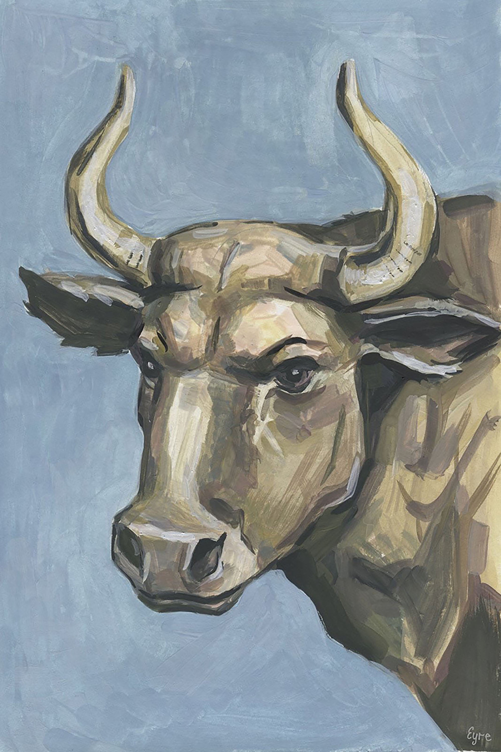 Marmont Hill Bull Attitude by Eyre Tarney Canvas Wall Art - Walmart.com