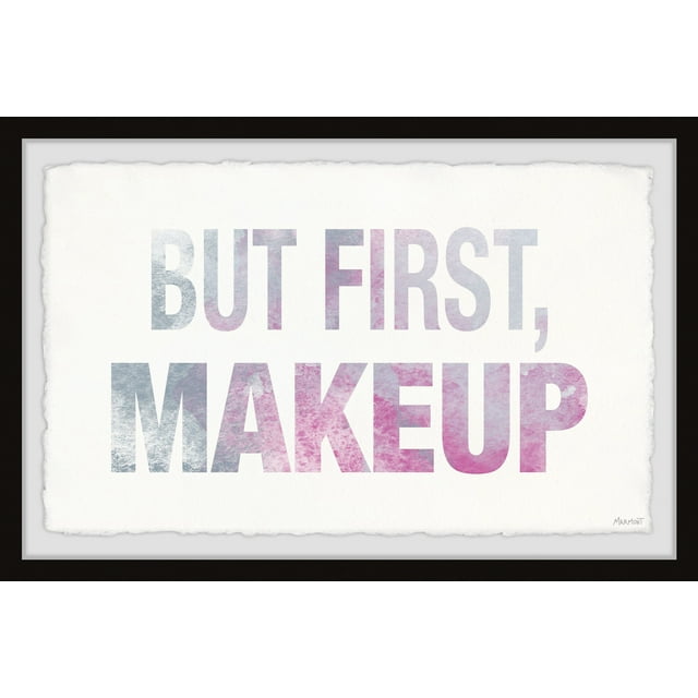 Marmont Hill But First Makeup Framed Wall Art - Walmart.com