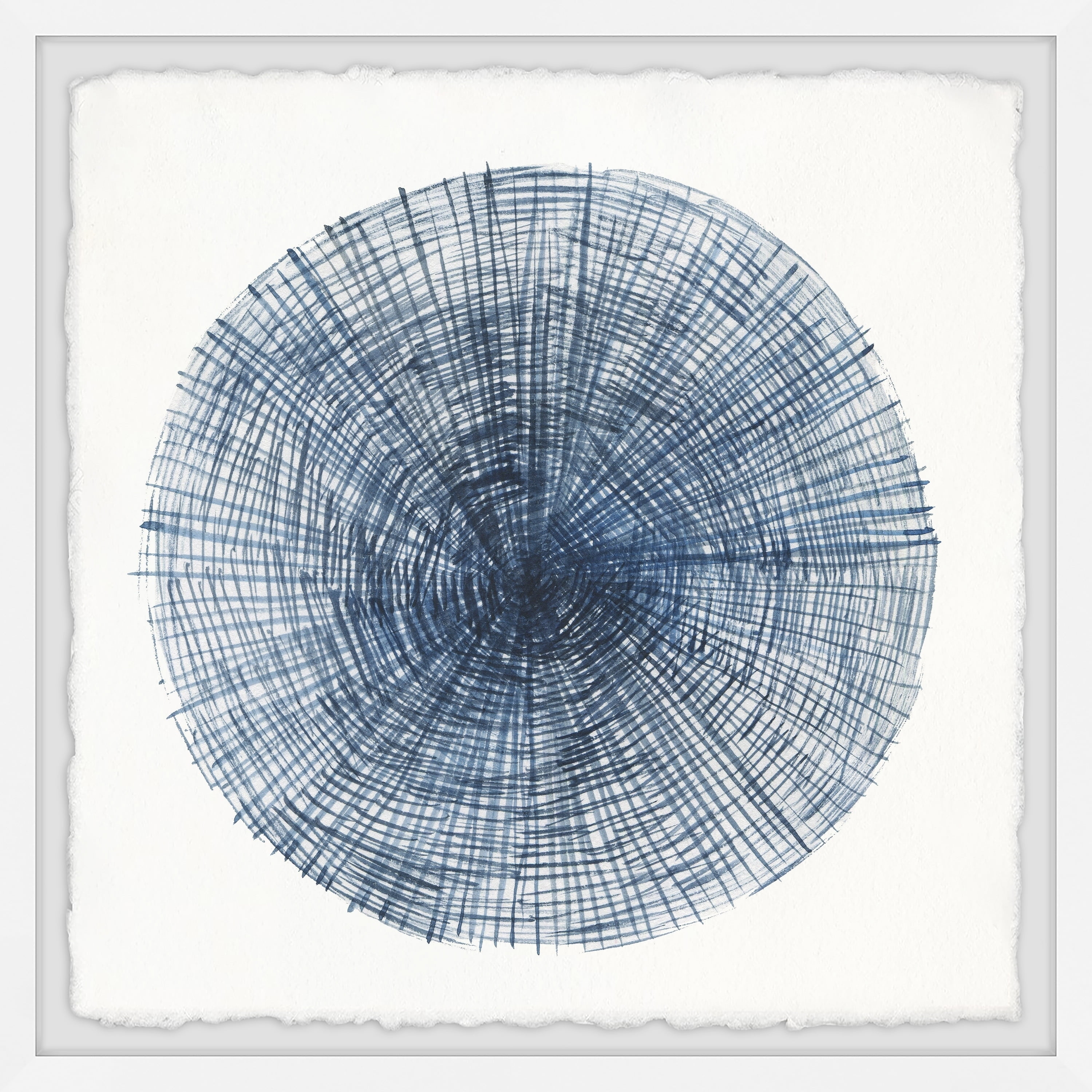 Marmont Hill Embossed Tree Ring Framed Painting Print - Walmart.com