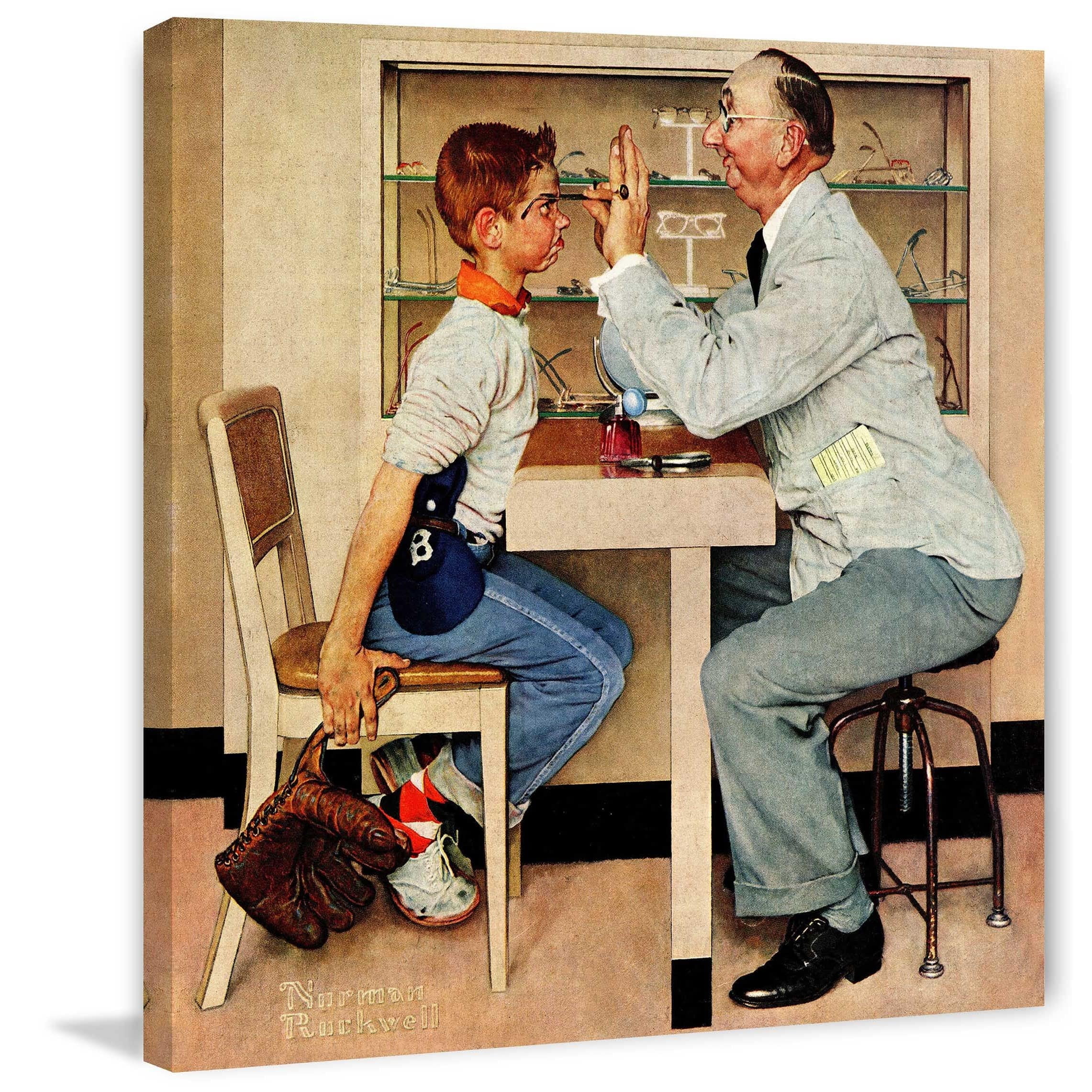 Free Shipping! Marmont Hill Eye Doctor by Norman Rockwell Fine Art ...