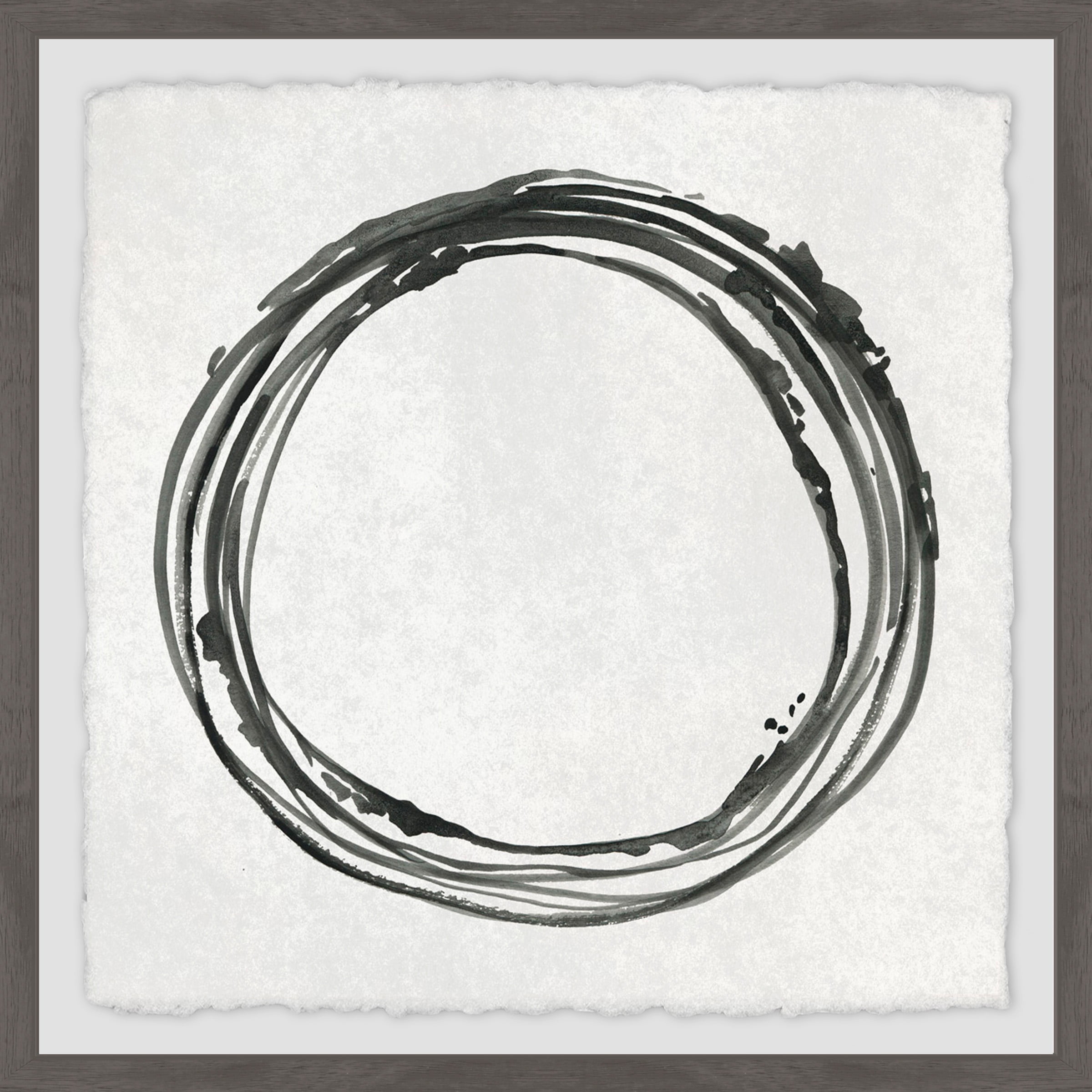 Marmont Hill Grey Infinity Framed Wall Art, 18" x 18" - Walmart.com