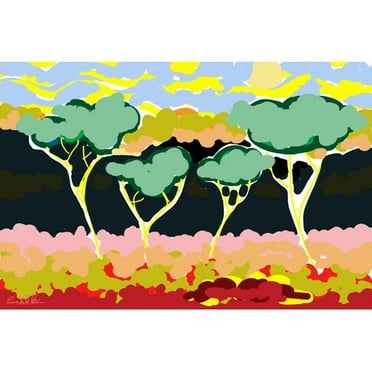 Marmont Hill "California Palms 3" by Arthur Pina Painting Print on ...