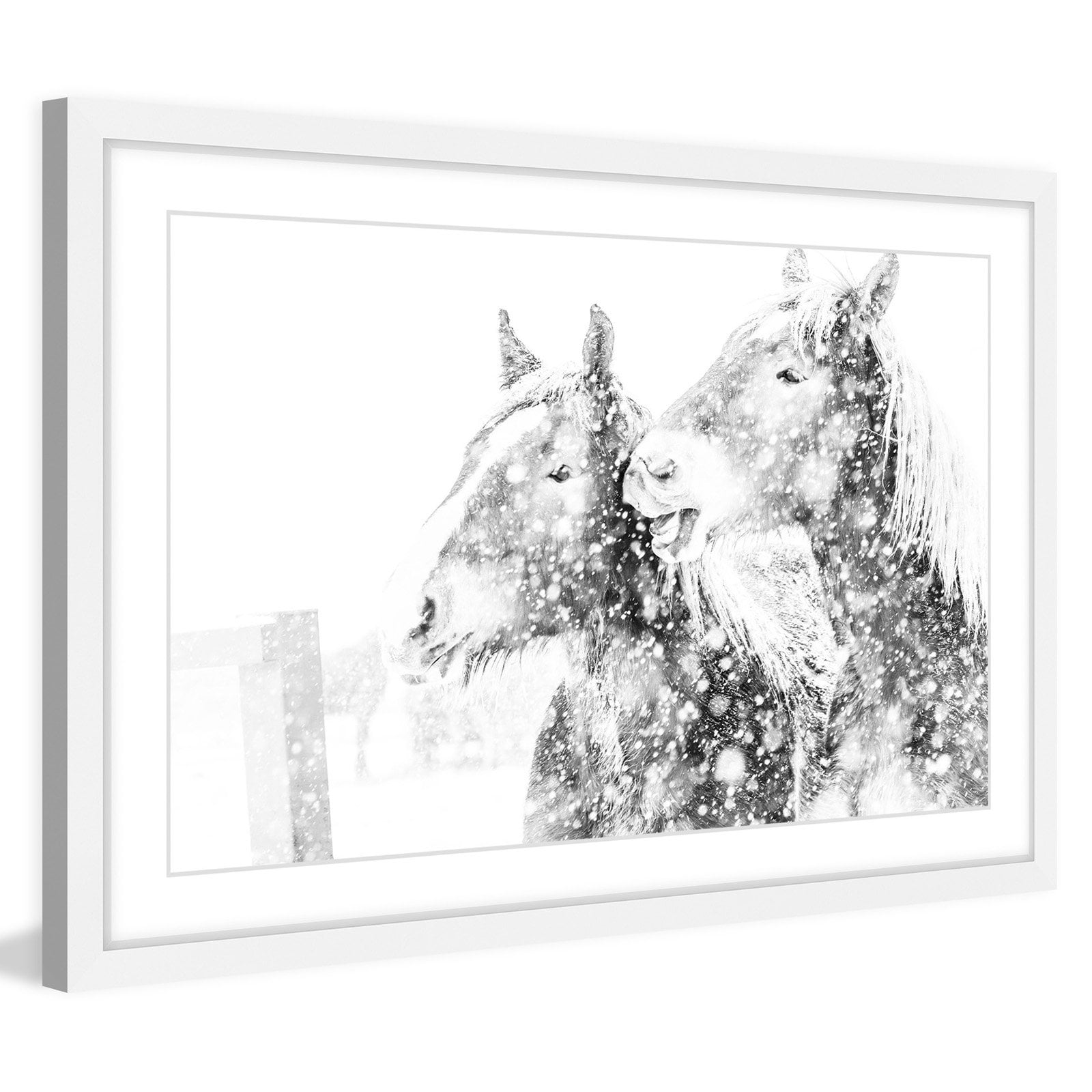 Marmont Hill "Laughing Equus" Framed Painting Print - Walmart Business ...