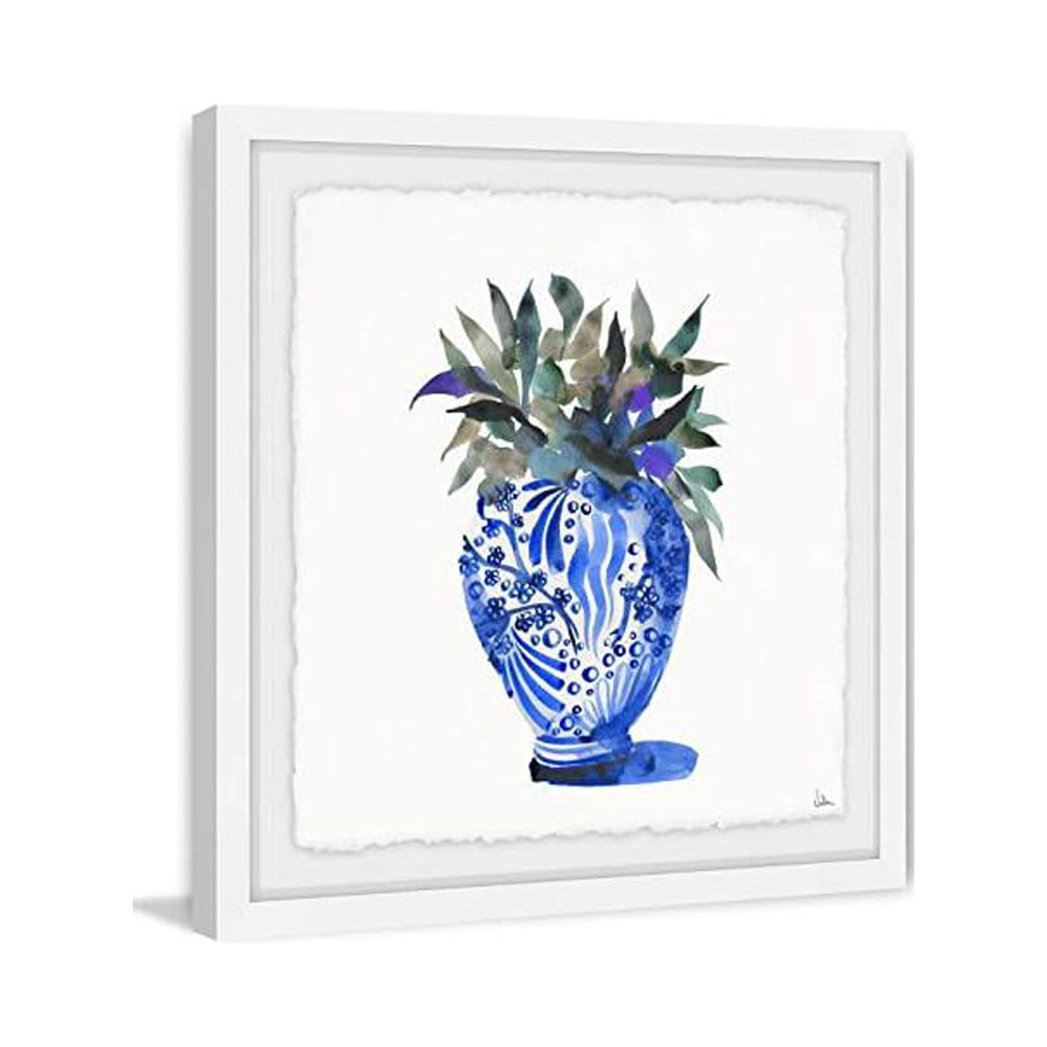 Marmont Hill Leafy Chinoiserie Framed Painting Print - Walmart.com