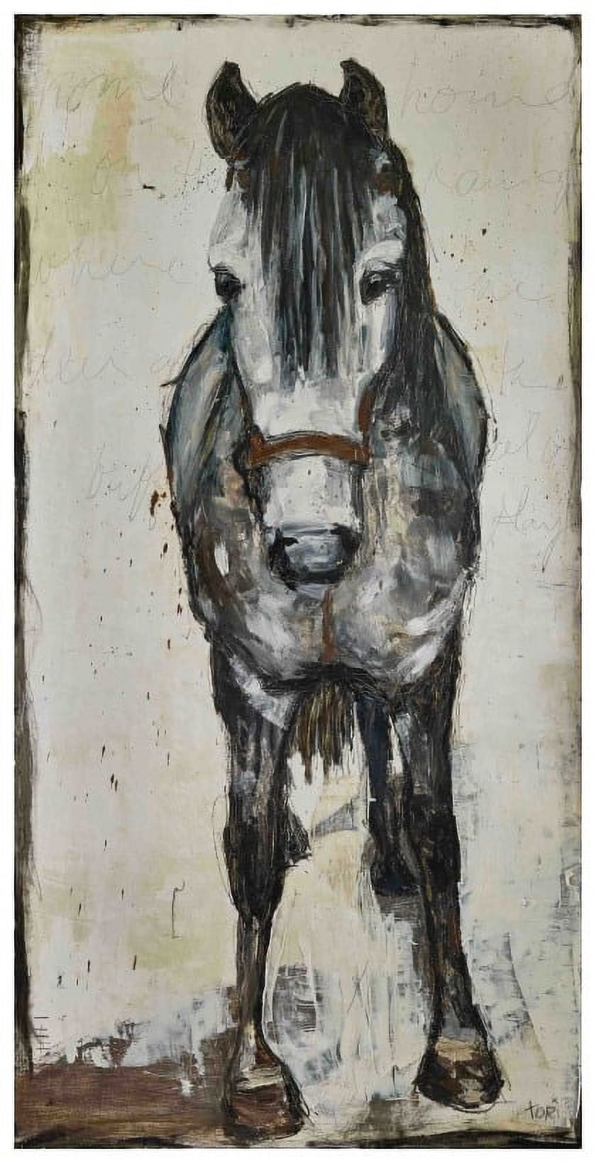 Marmont Hill Mh-Tori-206-C-24 24" X 12" "Pony" Giclee Art Print On ...