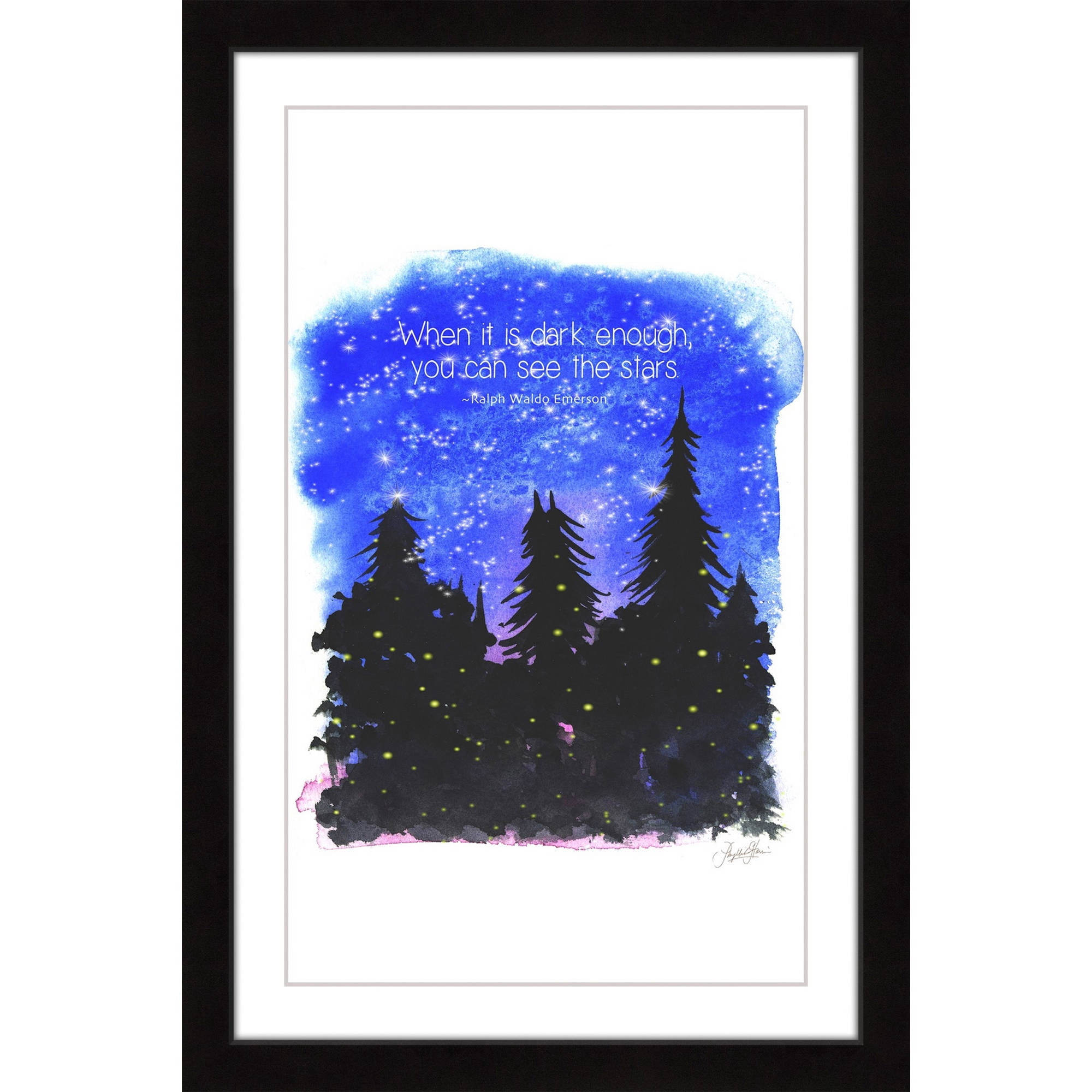 Marmont Hill "Night in the Woods" by Phyllis Harris Framed Painting ...