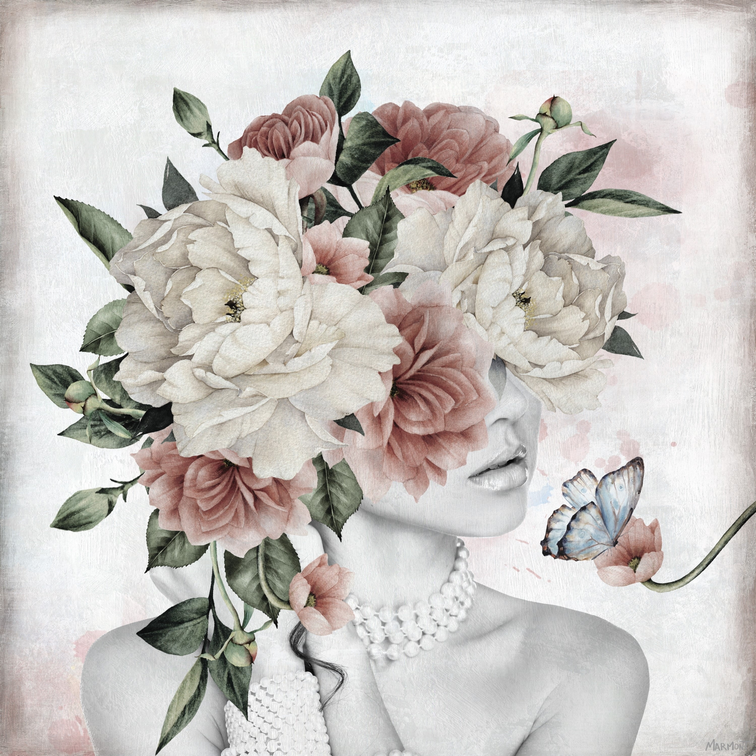 Marmont Hill Pretty Angela Painting Print on Wrapped Canvas - Walmart.com