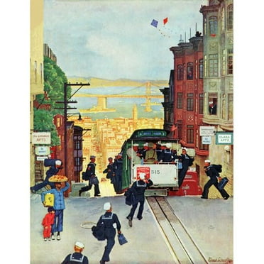 Marmont Hill Diving Women and Man by John Newton Howitt Painting Print ...