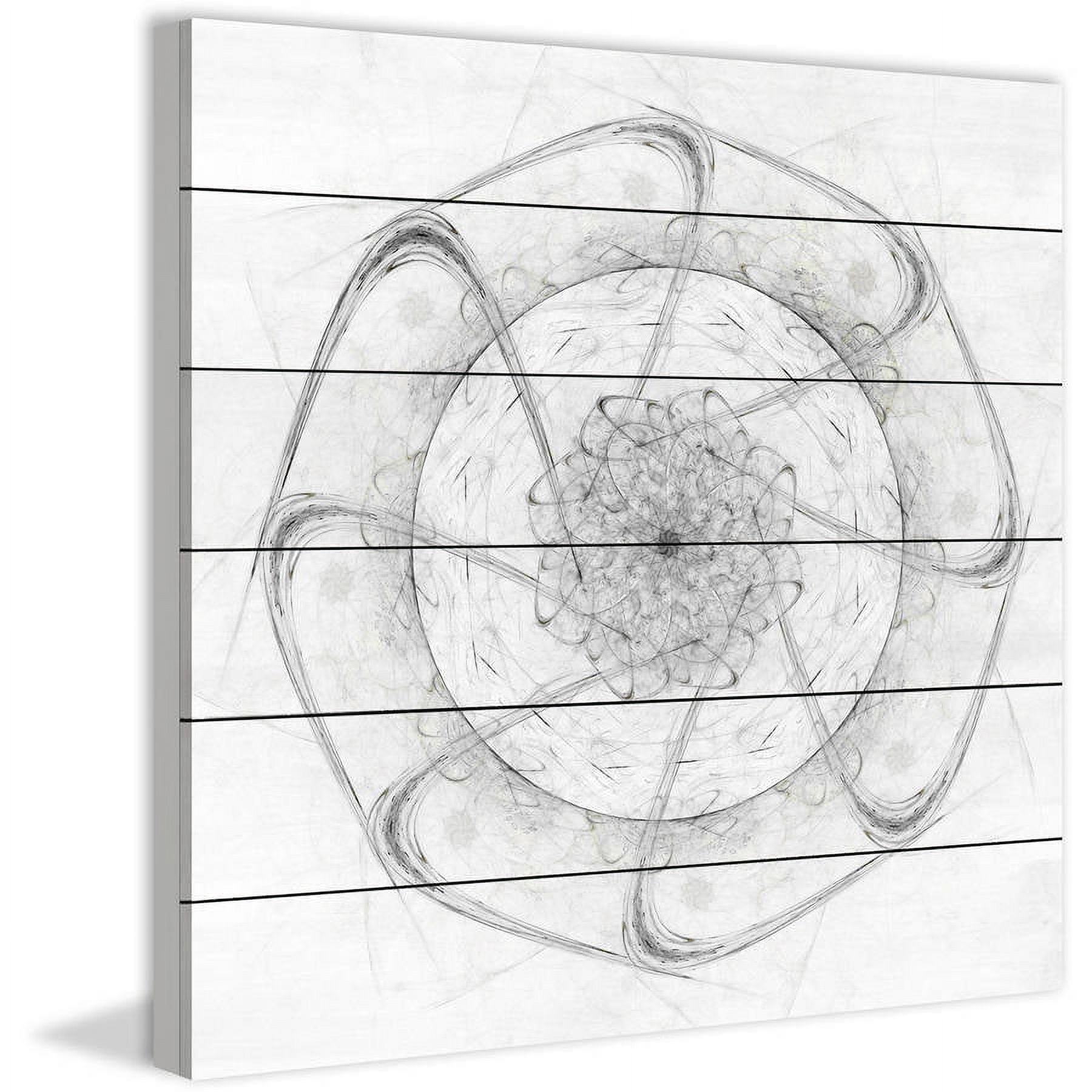 Marmont Hill "Twisted Direction" Painting Print on White Wood - Walmart ...