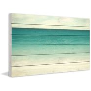 Marmont Hill American Flag On Natural Pine Wood Print On Natural Pine ...