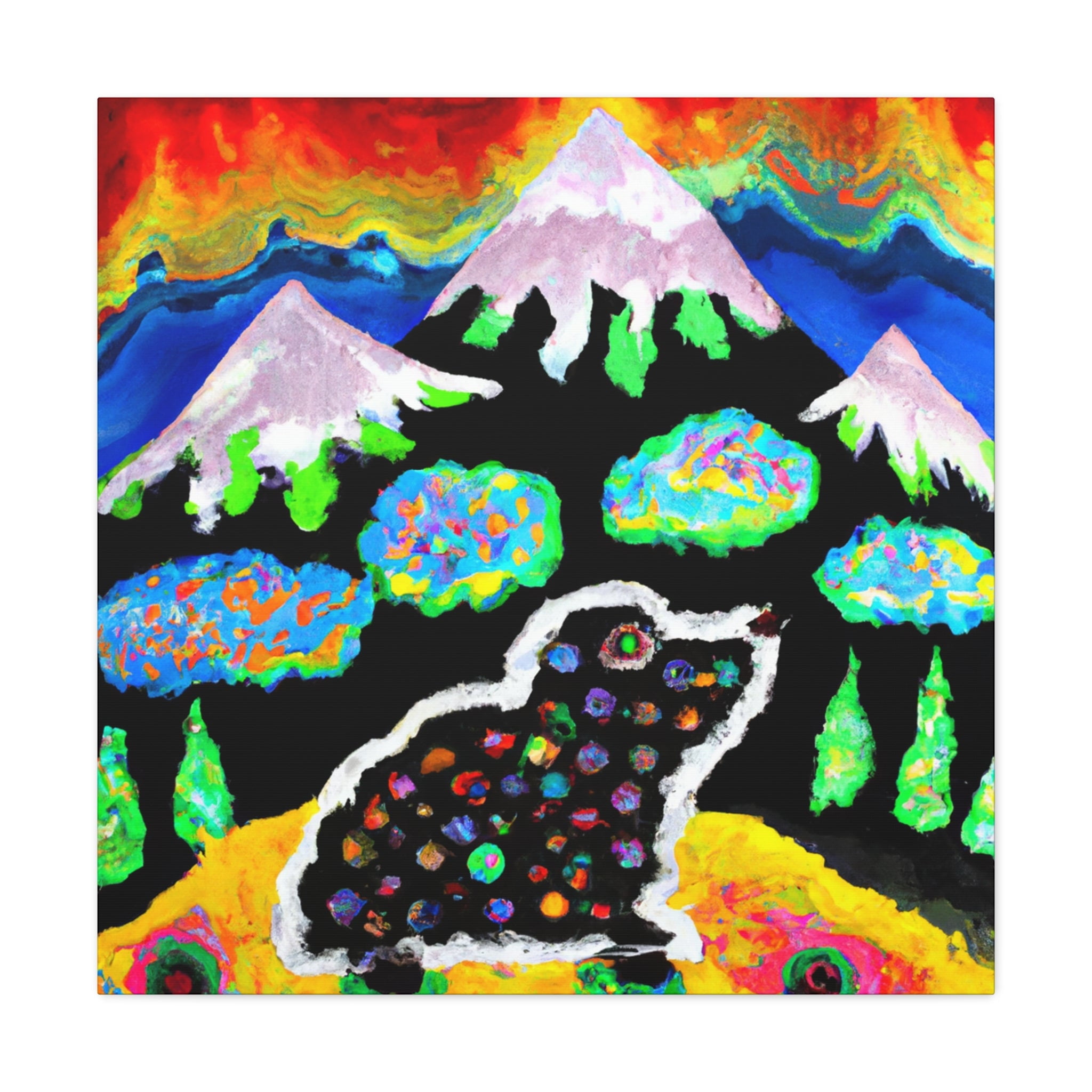 Marmot Folk Dance Art - Canvas - Walmart.com