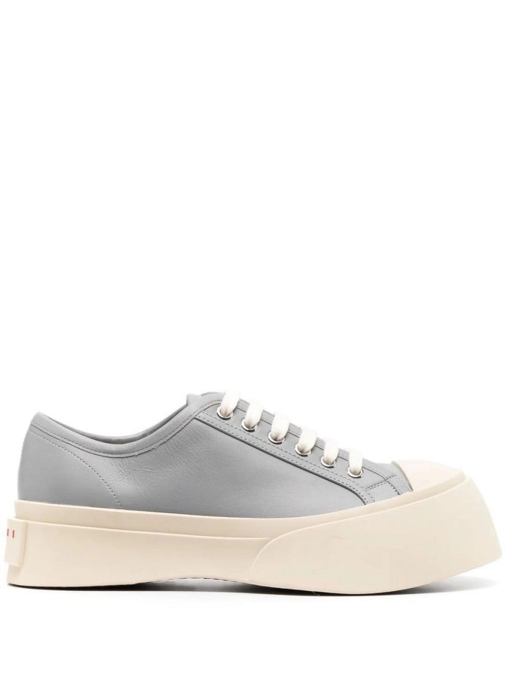 Marni Grey Leather Sneakers Grey (Women's) - Walmart.com