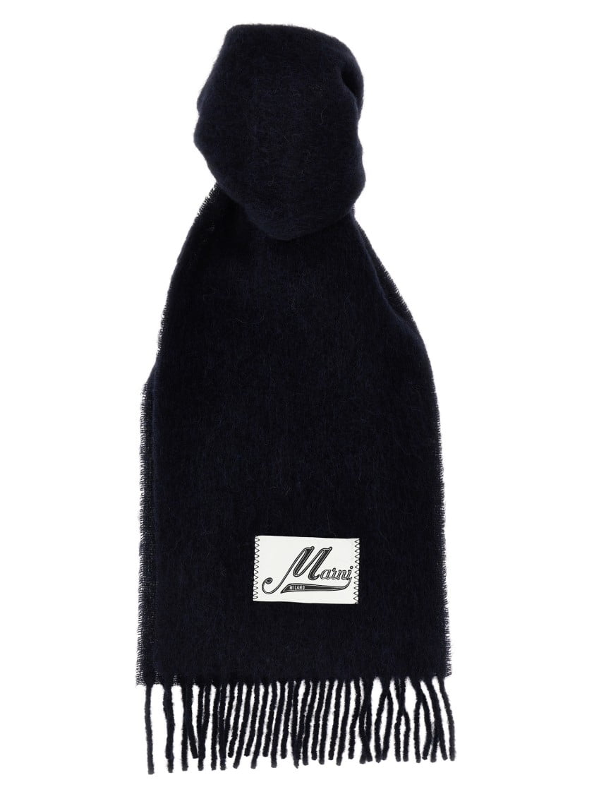 Marni Men's Midnight Blue Alpaca Blend Scarf Blue - Walmart.com